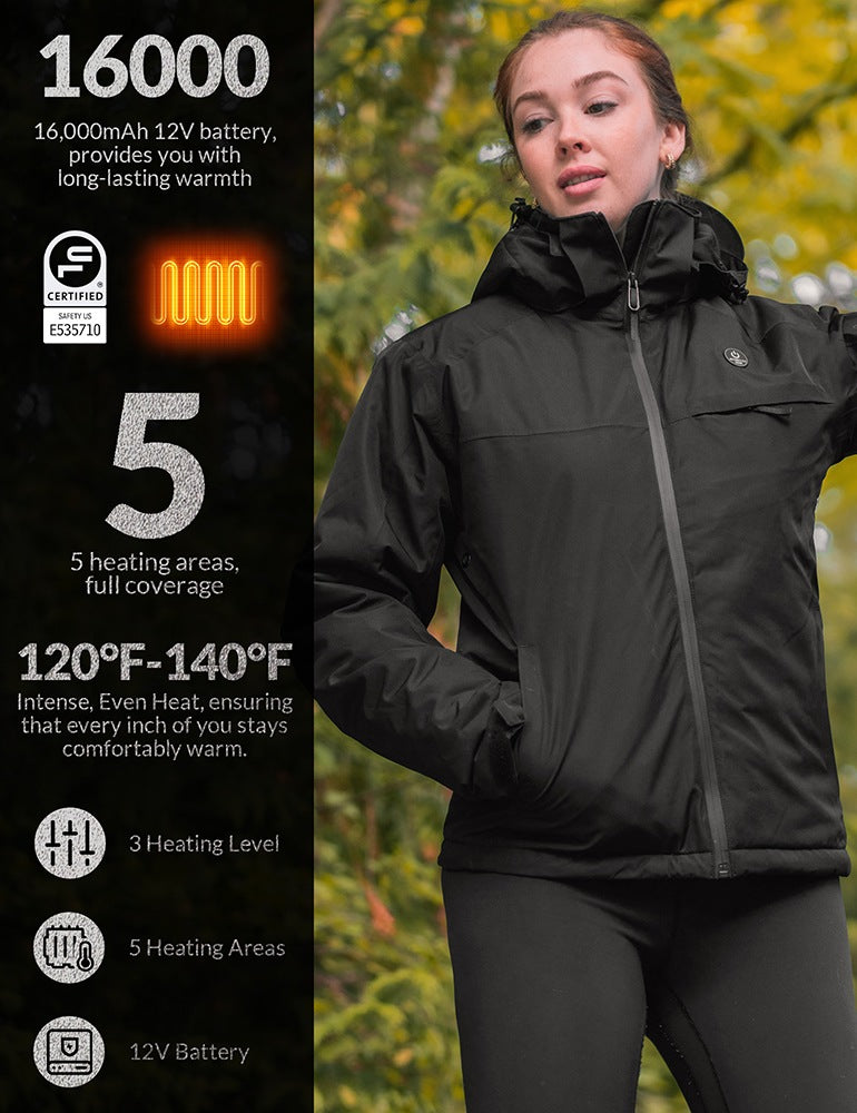 ANTARCTICA GEAR Heated Jacket, Ski Jacket Coat For Women Winter Coat ...