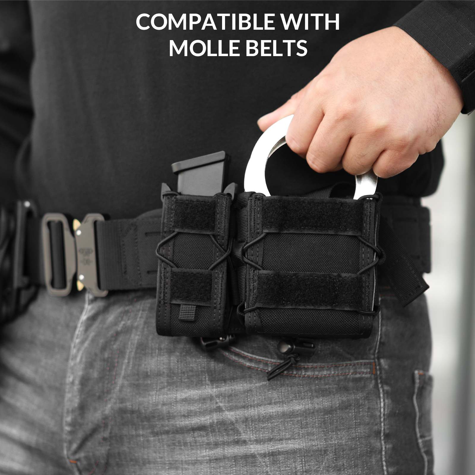 Combo Handcuff Mag Pouch for 9mm Magazine and Chain Handcuffs ...