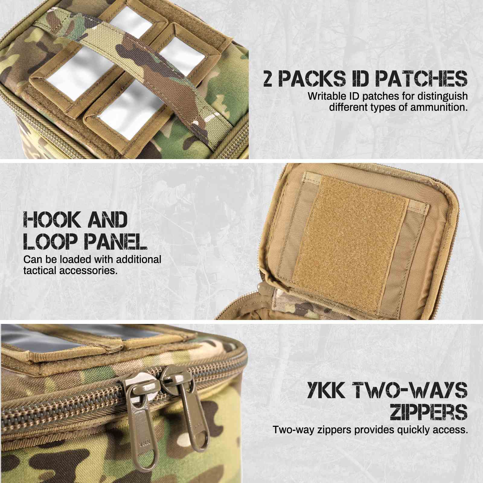 Tactical Ammo Bag, Ammos Transportation Bag for Pistol Rifle and Shotg ...