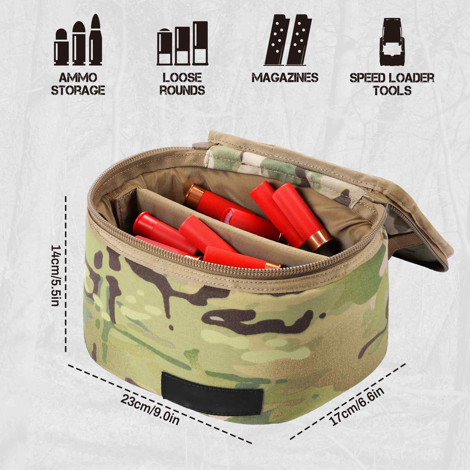 Tactical Ammo Bag, Ammos Transportation Bag for Pistol Rifle and Shotg ...