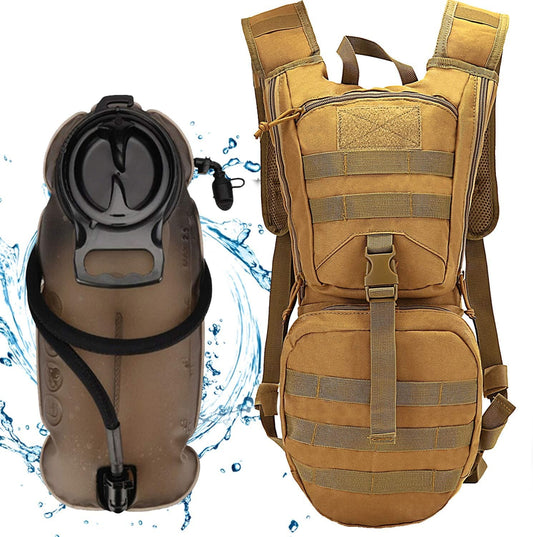 Tactical Hydration Pack Backpack With 3L Water Bladder